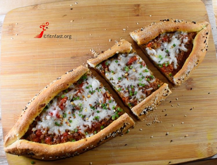 Vegetarian Pide,Turkish Flatbread – fitnfastrecipes